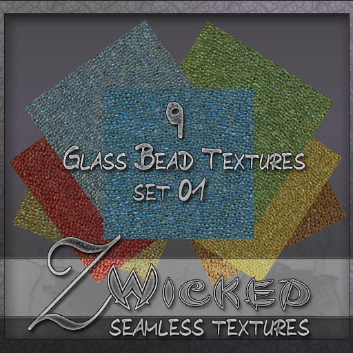 Second Life Marketplace - SZ - Glass Beads Seamless Texture Set 1