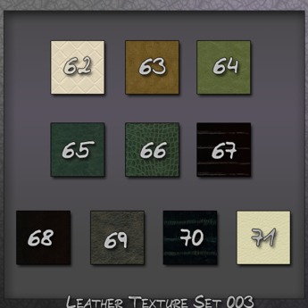 Second Life Marketplace - SZ - Seamless Leather Textures Set 03