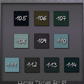 Second Life Marketplace - SZ - Seamless Leather Textures Set 07