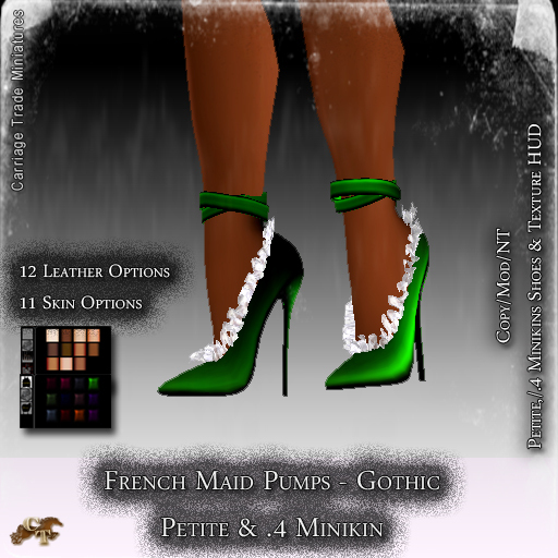 Second Life Marketplace - @CTM@ French Maid Pumps (P/I/M) Gothic