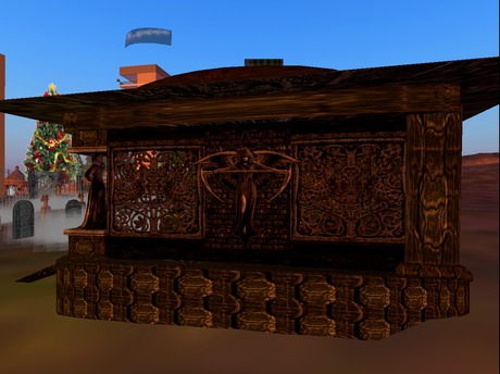 Second Life Marketplace - Gothic Mausoleum w/Animated Casket