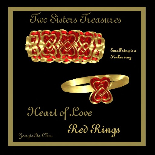 Second Life Marketplace - Hearts of Love Red Rings