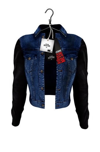 Second Life Marketplace - .: vive nine :. Stella Denim & Leather Jacket ...