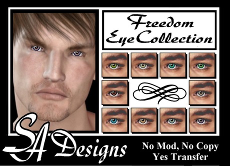 Second Life Marketplace - SA Designs - Freedom Eye Collection