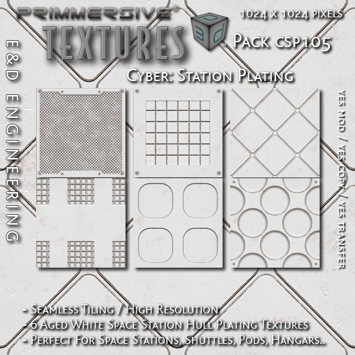 Second Life Marketplace - [CSP105] 6 1024px Cyber Space Station Hull ...