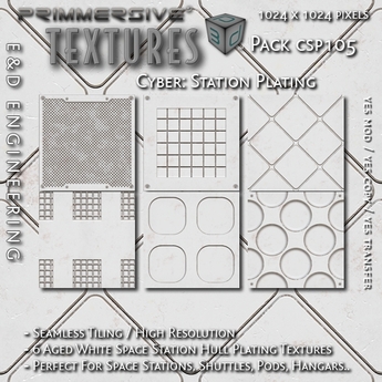 Second Life Marketplace - [CSP105] 6 1024px Cyber Space Station Hull ...