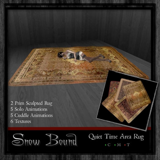Second Life Marketplace - Snow Bound - Quiet Time Textures Change Rug ...