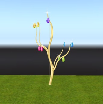 Second Life Marketplace - L&B Twinkling Easter Bush Yellow