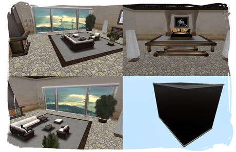 Second Life Marketplace - 3D Black Panorama Sky Box
