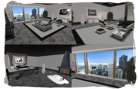 Second Life Marketplace - 3D Black Panorama Sky Box