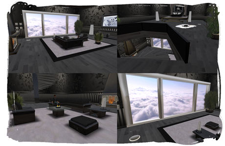 Second Life Marketplace - 3D Black Panorama Sky Box