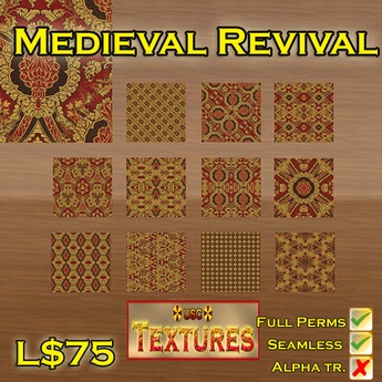 Second Life Marketplace - USC Textures - Medieval Revival