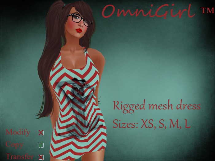Second Life Marketplace - Pin-Up Girl mesh dress 2[OmniGirl]