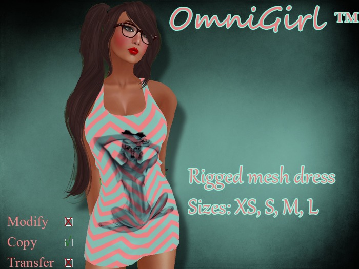 Second Life Marketplace - Pin-Up Girl mesh dress 3[OmniGirl]
