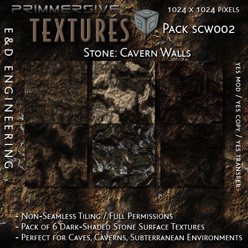 Second Life Marketplace - [SCW002] 6 Rough and Dark-Shaded Seamless ...
