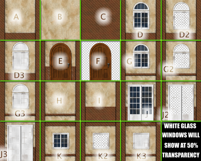 Second Life Marketplace - Colonial Exteriors Texture Set from Basic ...