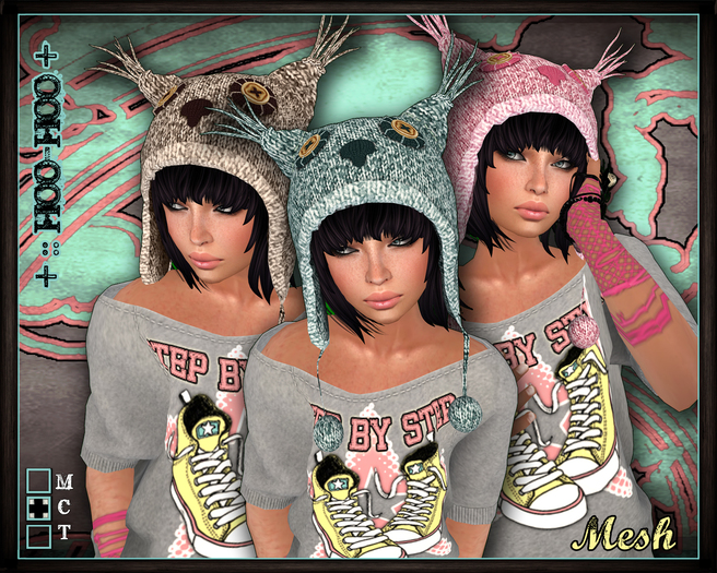 Second Life Marketplace - .:* LOULOU&CO *:. - Cap :: HOO-HOO :: Black