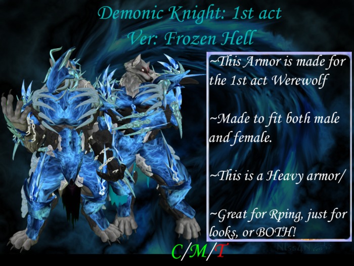 Second Life Marketplace - 1st act Demonic Knight: Frozen Hell
