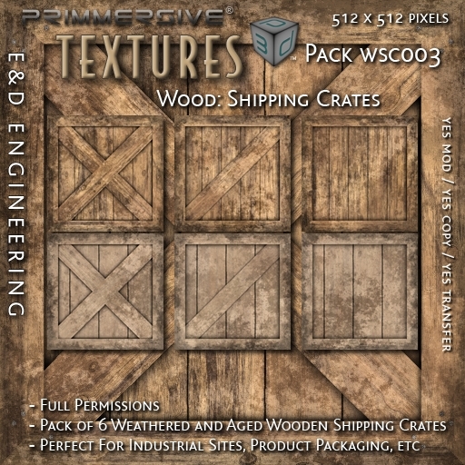 Second Life Marketplace - [WSC003] 6 512px Aged and Stained Wooden ...