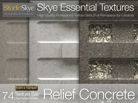 Second Life Marketplace - Relief Concrete - Skye Essential Full Perms ...