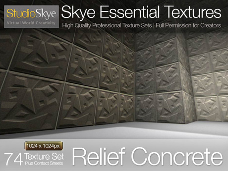 Second Life Marketplace - Relief Concrete - Skye Essential Full Perms ...