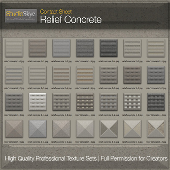Second Life Marketplace - Relief Concrete - Skye Essential Full Perms ...