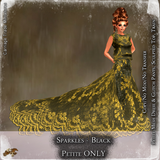 Second Life Marketplace - @CTM@ Sparkles (Petite ONLY) Black