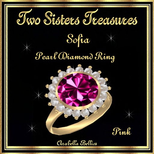 Second Life Marketplace - TST-SOFIA PEARL PINK DIAMOND RING GOLD