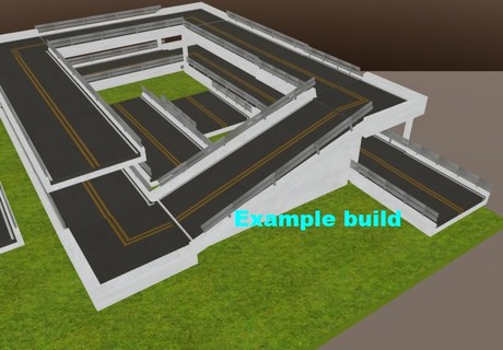 Second Life Marketplace - 8 Section Elevated Highway Road Double Level ...