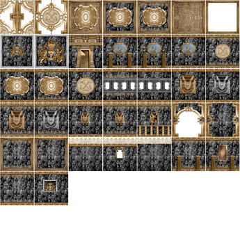 Second Life Marketplace - ~TTT~ Nighty's Gold Leaf Manor Textures Set 2 ...