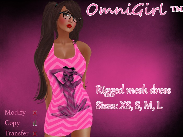 Second Life Marketplace - Pin-Up Girl mesh dress 4[OmniGirl]