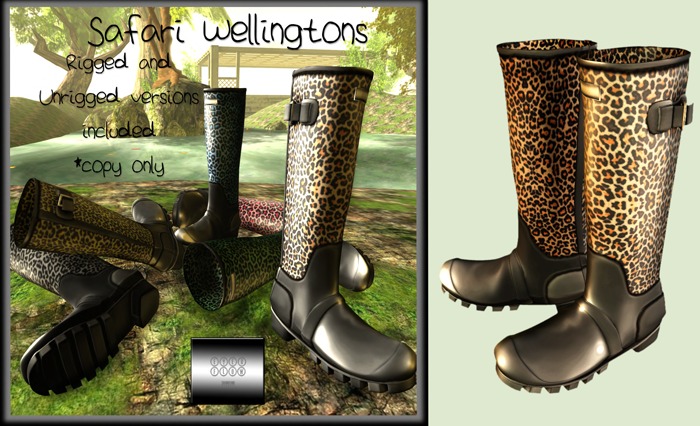Second Life Marketplace - Wellington Safari Boots "tan" (mesh) - even.flow