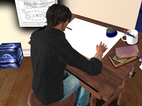 Second Life Marketplace - Drafting Table Industrial Version