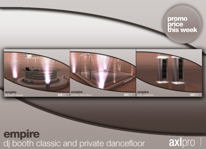 Second Life Marketplace - AXL pro box - Empire Dj Booth Classic and ...