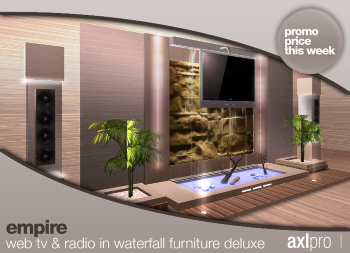 Second Life Marketplace - AXL pro box - Empire WebTV Radio in waterfall ...