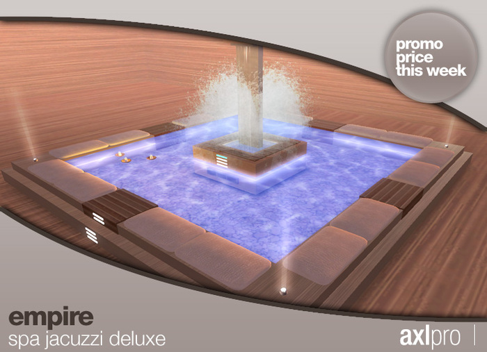 Second Life Marketplace - AXL pro box - Empire Spa Jacuzzi Deluxe