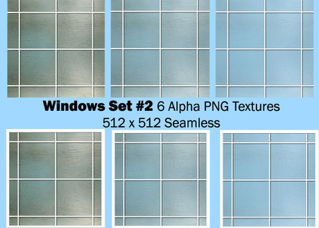 Second Life Marketplace - 18 Seamless Window Alpha Textures MegaPack 1 ...
