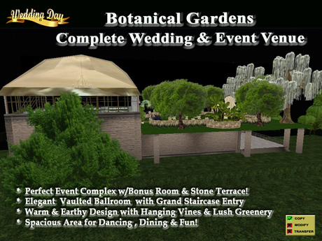 Second Life Marketplace - Botanical Gardens Complete Wedding & Event ...
