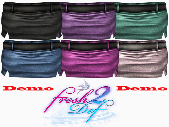 Second Life Marketplace - ::Fresh 2 Def:: Slit Demo Skirts