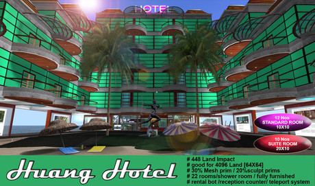 Second Life Marketplace - New Hotel (fully furnished)
