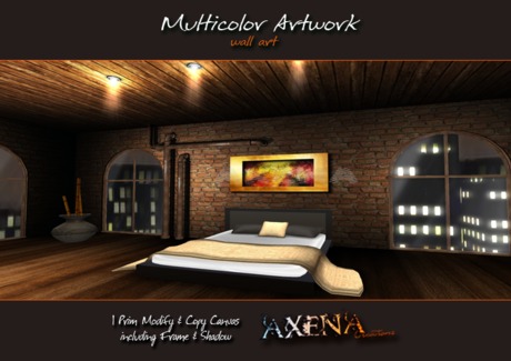 Second Life Marketplace - Multicolor Artwork "Wall Art"