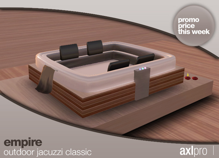 Second Life Marketplace - AXL pro box - Empire Outdoor Jacuzzi Classic