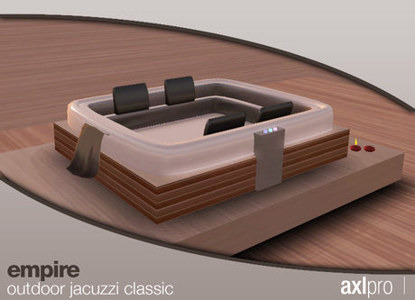 Second Life Marketplace - AXL pro box - Empire Outdoor Jacuzzi Classic