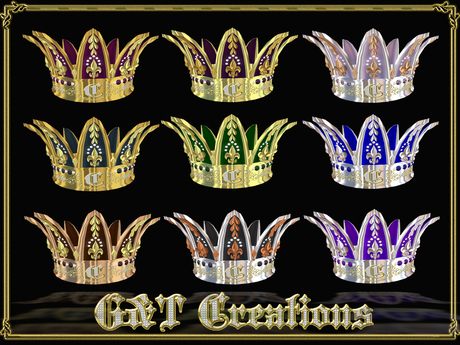 Second Life Marketplace - G&T Creations Imperial King Crown Fleur the ...