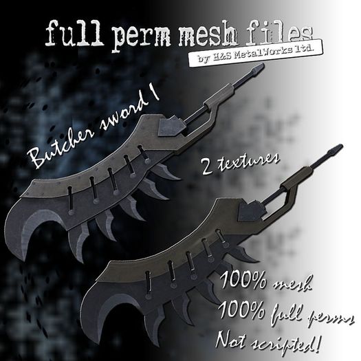 Second Life Marketplace - Butcher sword I (Schwert, Espada, Machete ...