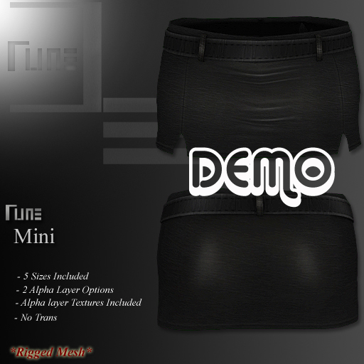 Second Life Marketplace - DE Designs - Rune - Mini - DEMO