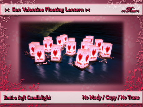 Second Life Marketplace - :-: Floating Lantern San Valentine