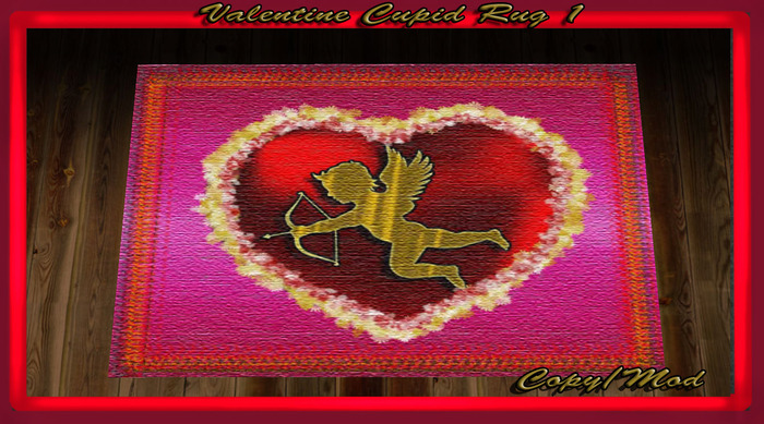 Second Life Marketplace - valentine cupid rug 1