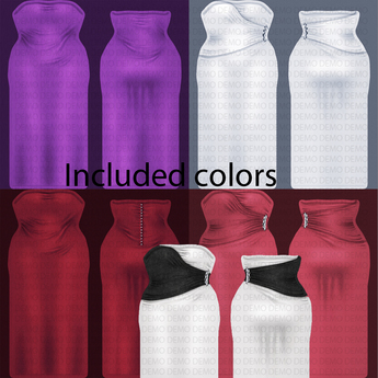 Second Life Marketplace - LMC Mesh Templates - Formal Gown IX - Fully ...