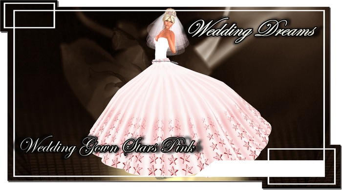 Second Life Marketplace - Wedding Gown Stars Pink